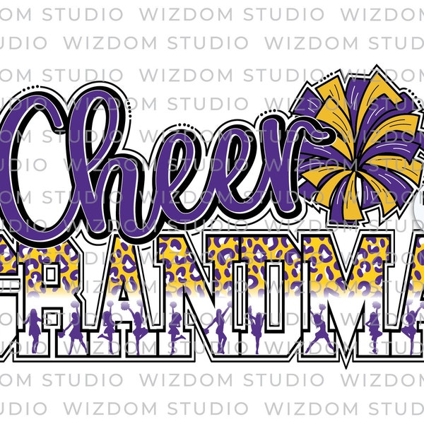 Gold and Purple Cheer Png - Etsy