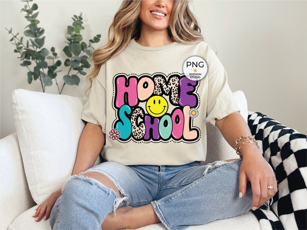 Homeschool PNG Image, Back to School Leopard Design, Sublimation ...
