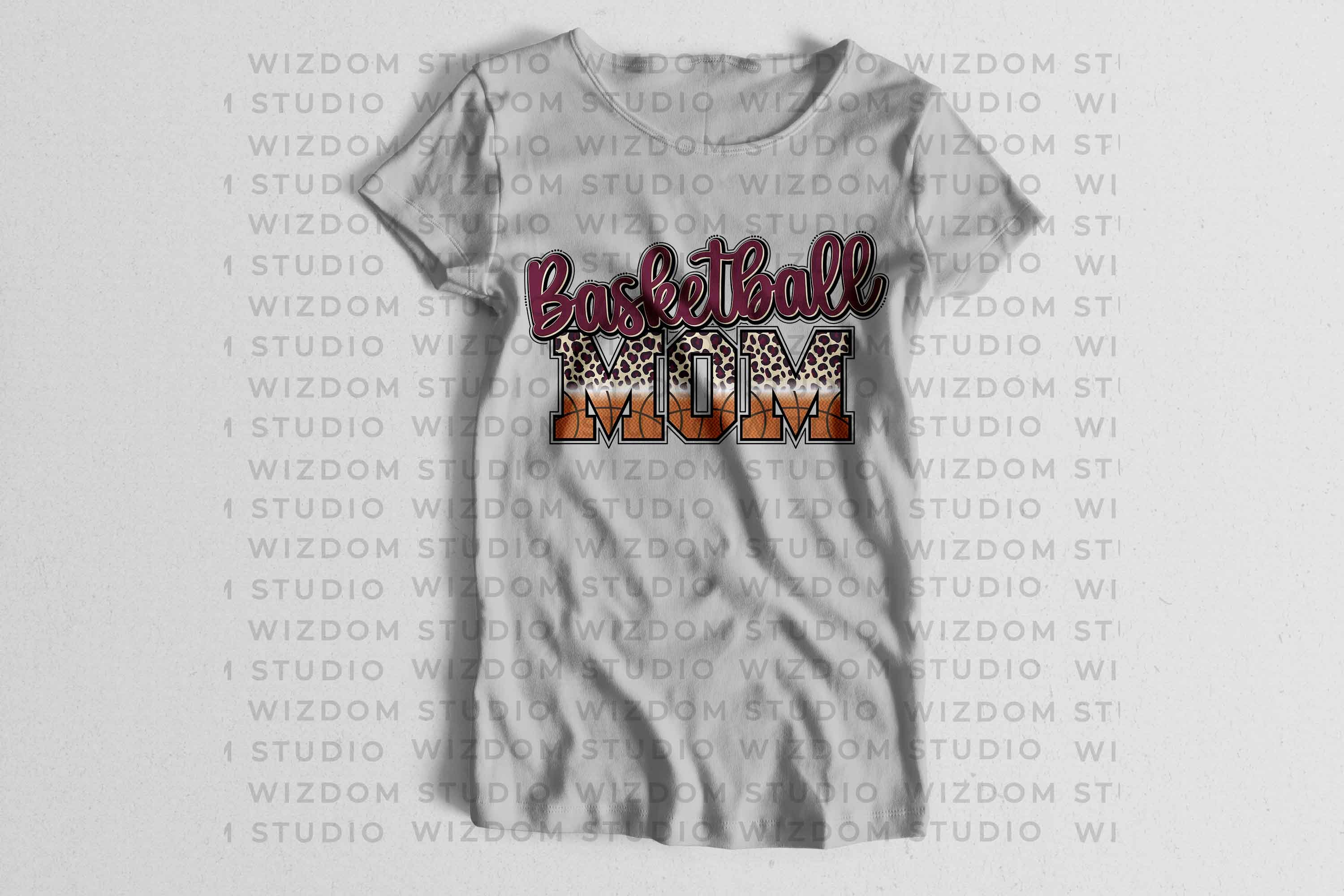 Basketball Mom PNG Image Basketball Maroon Leopard Letters - Etsy