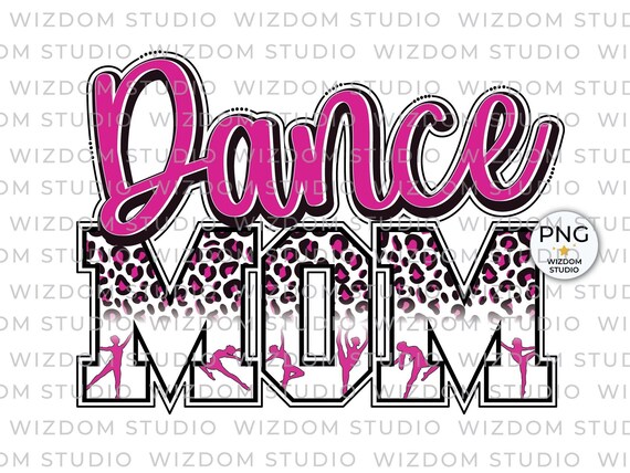 Dance Mom PNG Image Dance Leopard Hot Pink Design - Etsy
