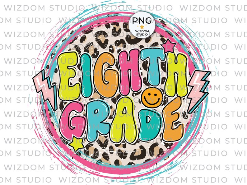 Eighth Grade PNG Image Back to School 8th Grade Design - Etsy