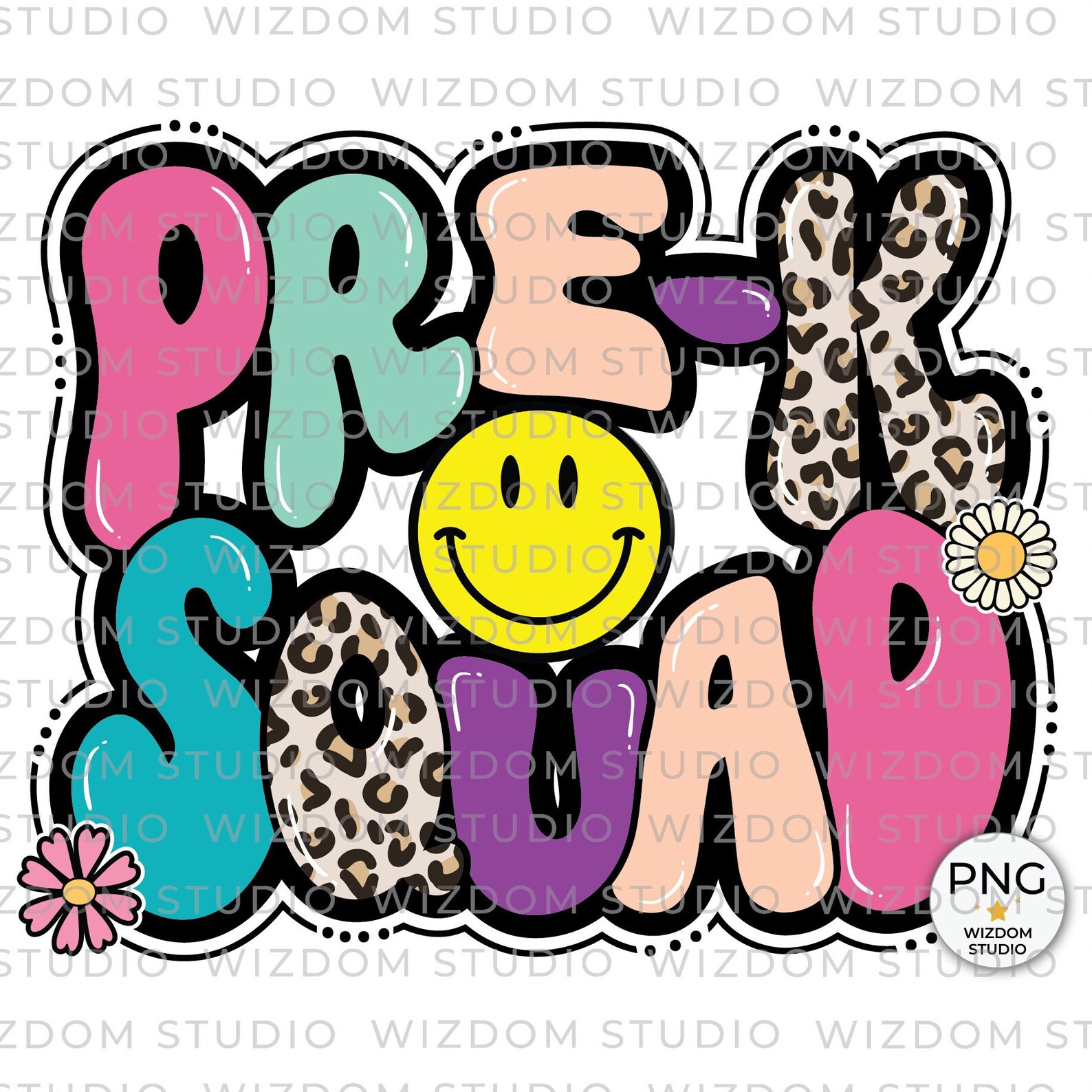 Pre-k Squad PNG Image, Back to School Leopard Pre-k Design, Sublimation ...