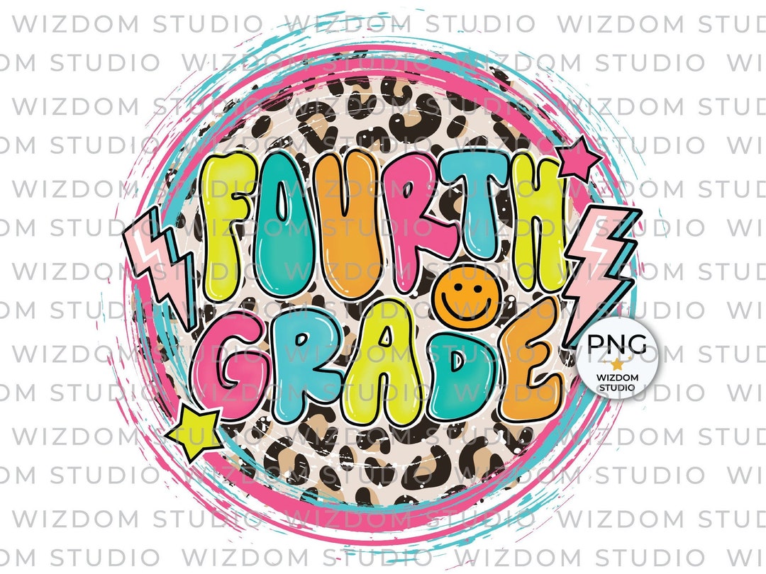 Fourth Grade PNG Image Back to School 4th Grade Design - Etsy