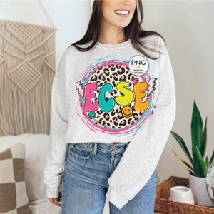 ECSE PNG Image, Leopard Teacher Back to School Design, Sublimation ...