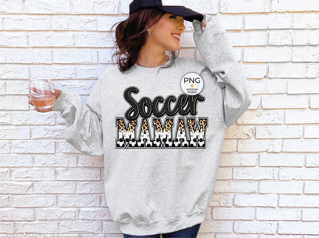 Soccer Mamaw PNG Image, Leopard Soccer Grandma Design, Sublimation Designs Downloads, PNG File ...