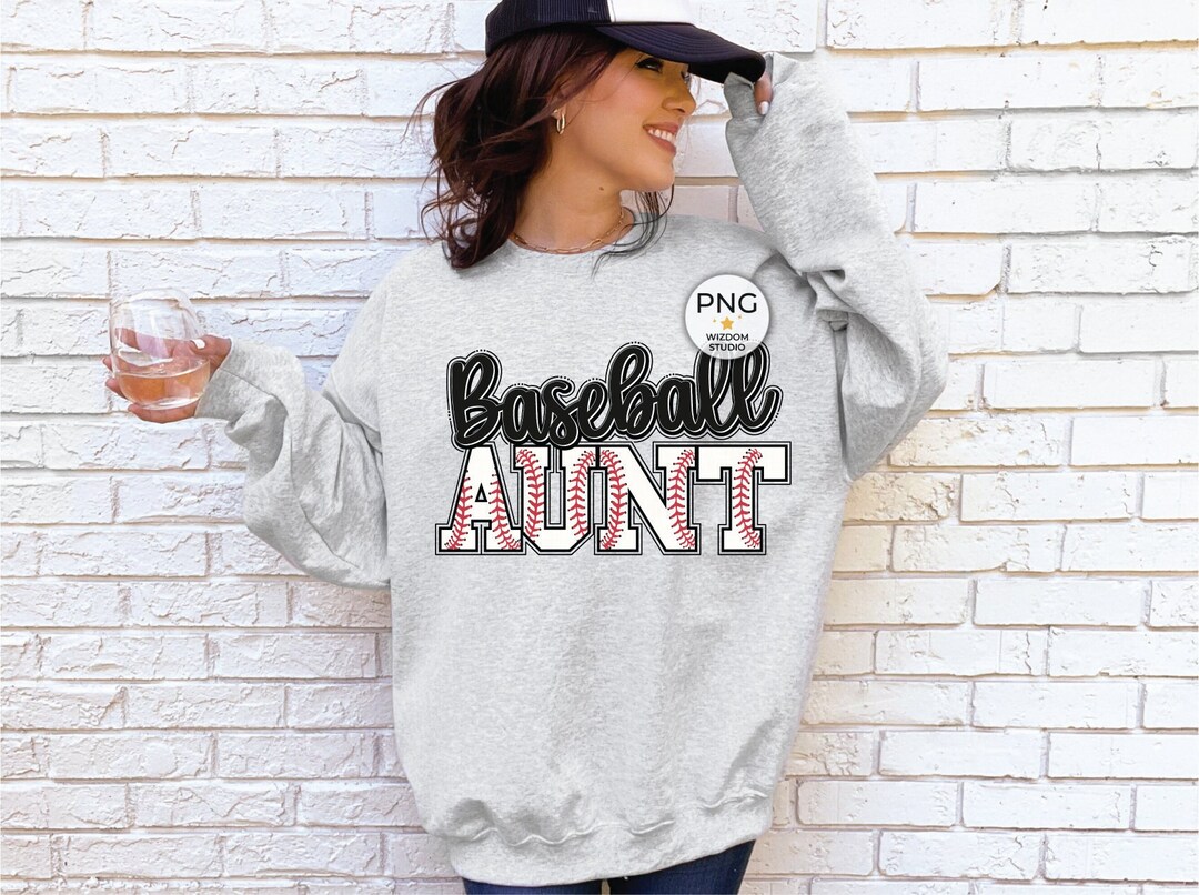 Baseball Aunt PNG Image, Baseball Letters Design, Sublimation Designs ...