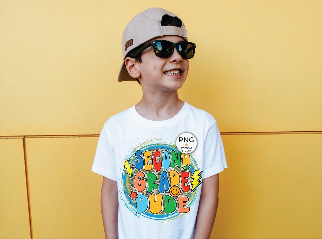 Second Grade Dude PNG Image, Back to School Boy Design, Sublimation ...