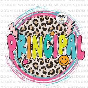 Principal PNG Image, Teacher Back to School Design, Sublimation Designs ...