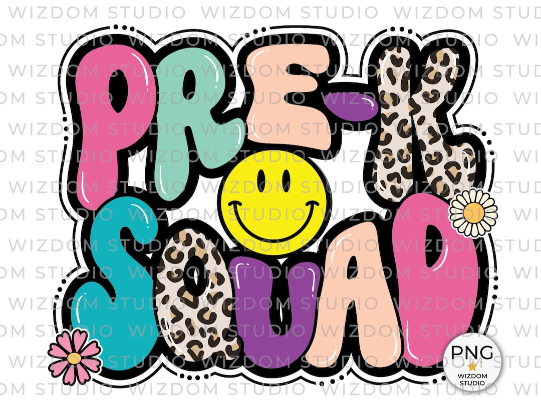 Pre-k Squad PNG Image Back to School Leopard Pre-k Design - Etsy