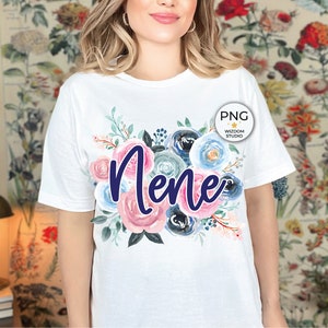 Nene PNG Image, Floral Nene Design, Sublimation Designs Downloads, PNG File - Etsy