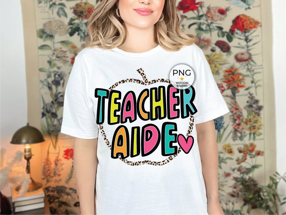 Teachers Aide PNG Image, Teacher Apple Back to School Design ...