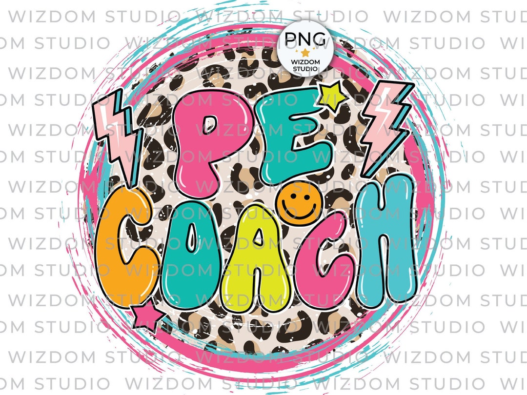 PE Coach PNG Image, Back to School Design, Sublimation Designs ...