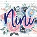 Nini PNG Image, Floral Nini Design, Sublimation Designs Downloads, PNG ...
