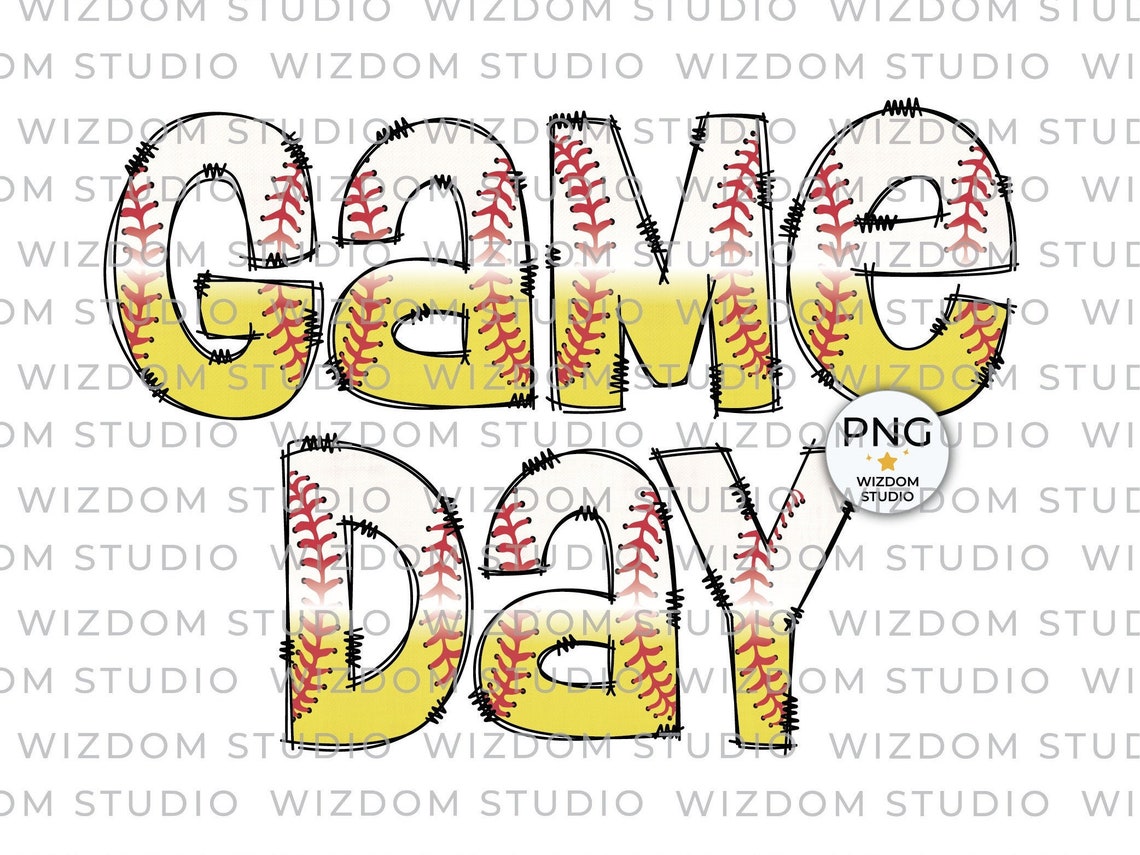 Game Day Baseball Softball PNG Image Baseball Softball - Etsy