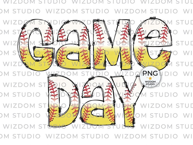 Game Day Baseball Softball PNG Image Baseball Softball - Etsy