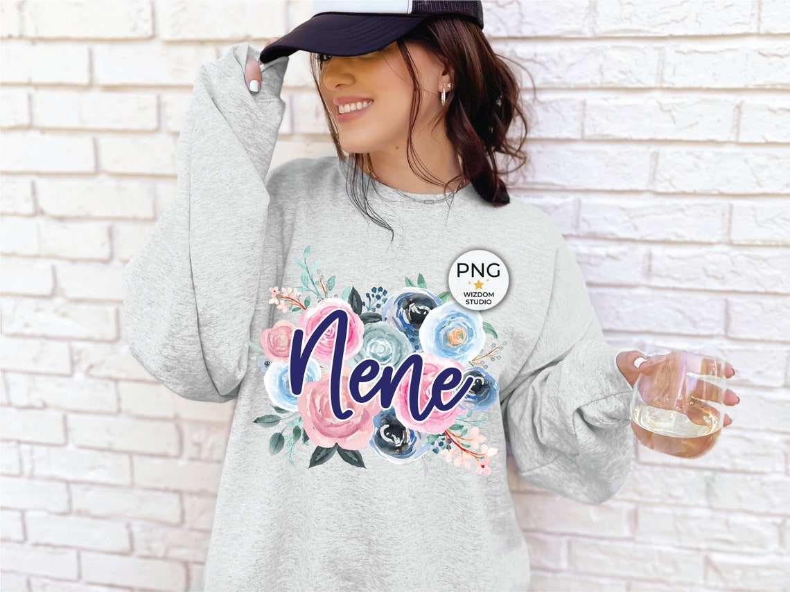 Nene PNG Image, Floral Nene Design, Sublimation Designs Downloads, PNG ...