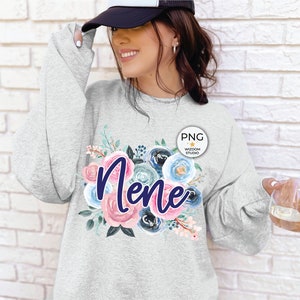 Nene PNG Image, Floral Nene Design, Sublimation Designs Downloads, PNG ...