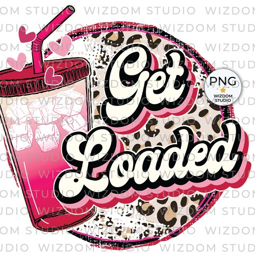 Pink Loaded Tea PNG File - Etsy