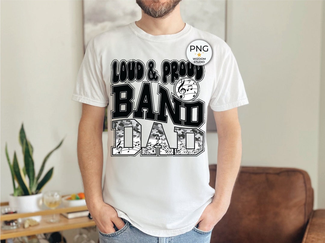 Band Dad PNG Image, Camo Marching Band Black Design, Sublimation ...