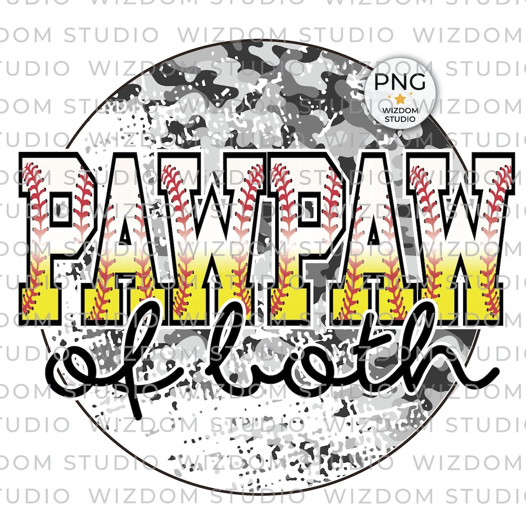 Pawpaw of Both PNG Image, Baseball Softball Grandpa Camo Design ...
