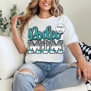Rodeo Mom PNG Image, Rodeo Leopard Western Design, Sublimation Designs ...
