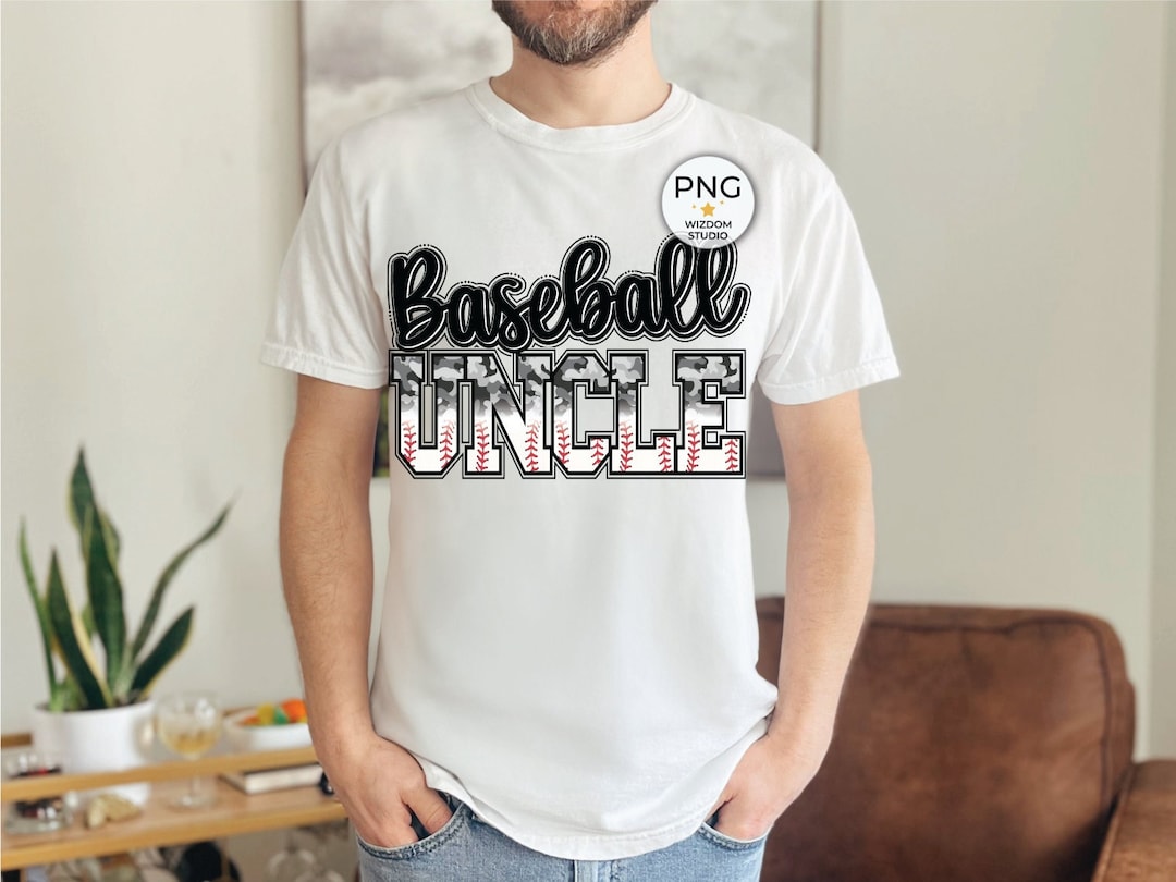 Baseball Uncle PNG Image, Camo Baseball Black Design, Sublimation ...