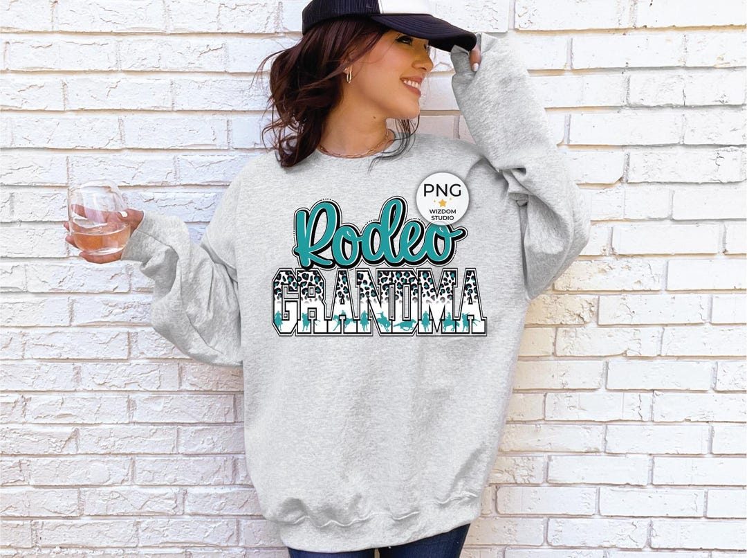 Rodeo Grandma PNG Image, Rodeo Leopard Western Design, Sublimation ...
