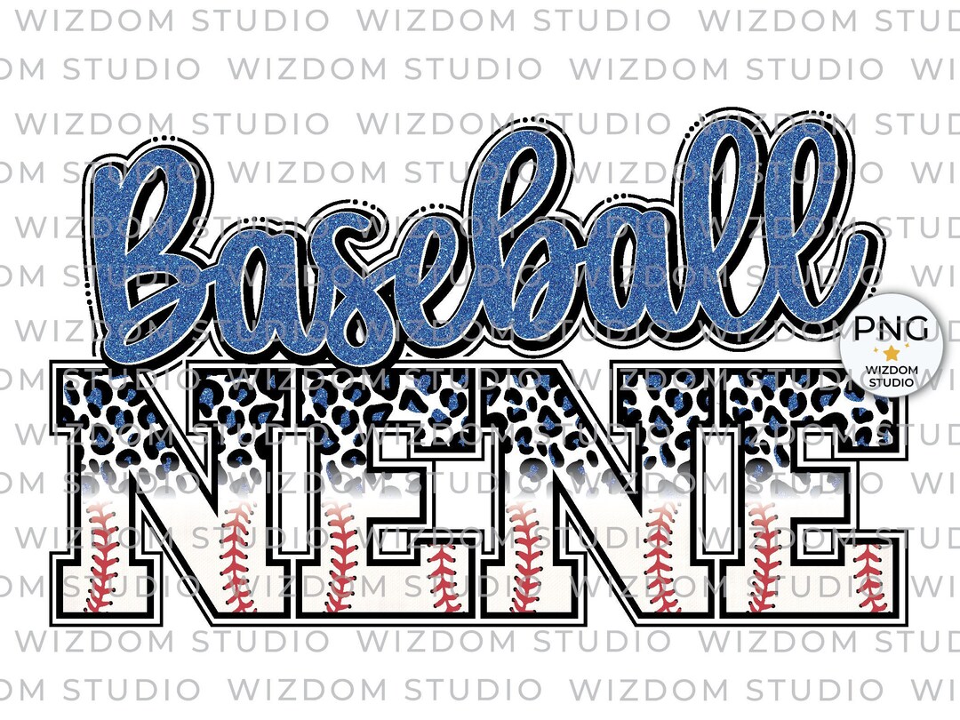 Baseball Nene PNG Image Leopard Baseball Blue Design - Etsy