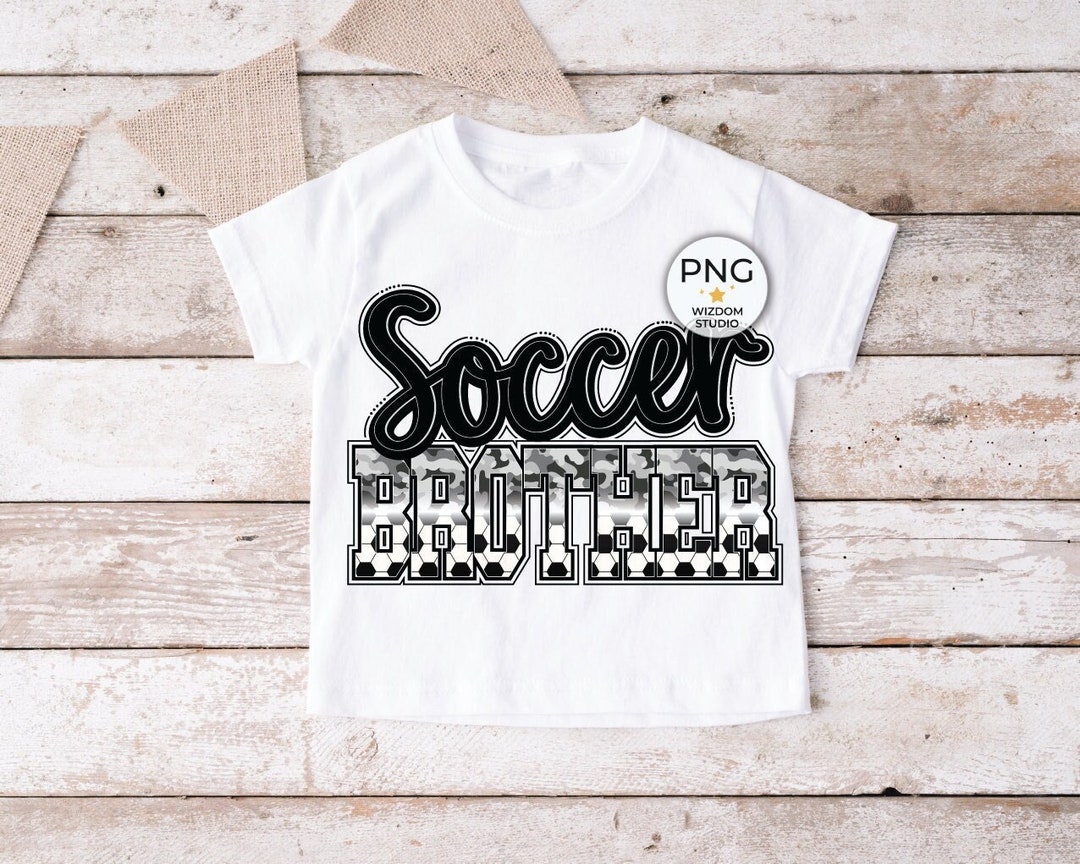Soccer Brother PNG Image, Soccer Camo Black Design, Sublimation Designs ...