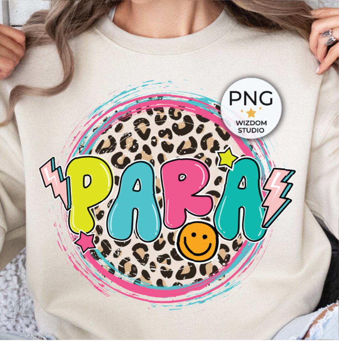Para PNG Image, Paraprofessional Leopard Design, Sublimation Designs ...