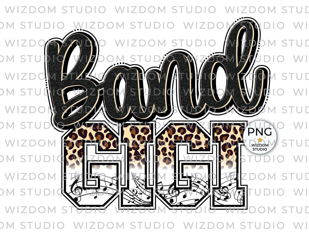 Band Gigi PNG Image Leopard Band Grandma Design Sublimation - Etsy