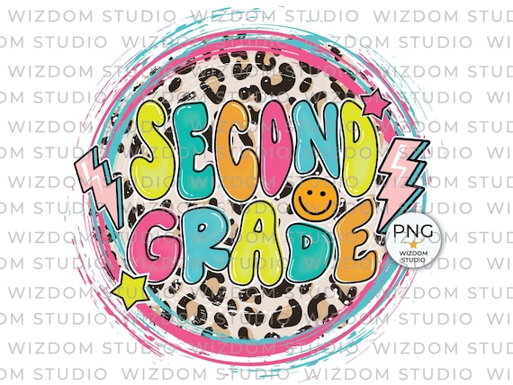 Second Grade PNG Image Back to School 2nd Grade Design - Etsy