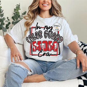 In My Color Guard Mom Era PNG Image, Red Leopard Color Guard Design ...