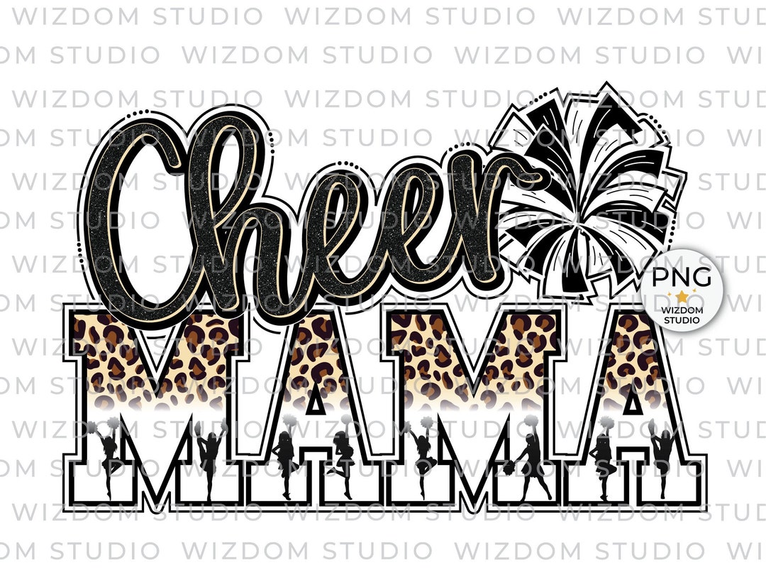 Cheer Mama PNG Image Leopard Cheer Mom Design Sublimation - Etsy