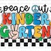 Peace Out Kindergarten PNG Image, Groovy School Retro Boy Design ...
