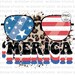Merica PNG Image, Sunglasses America Flag Design, Sublimation Designs ...