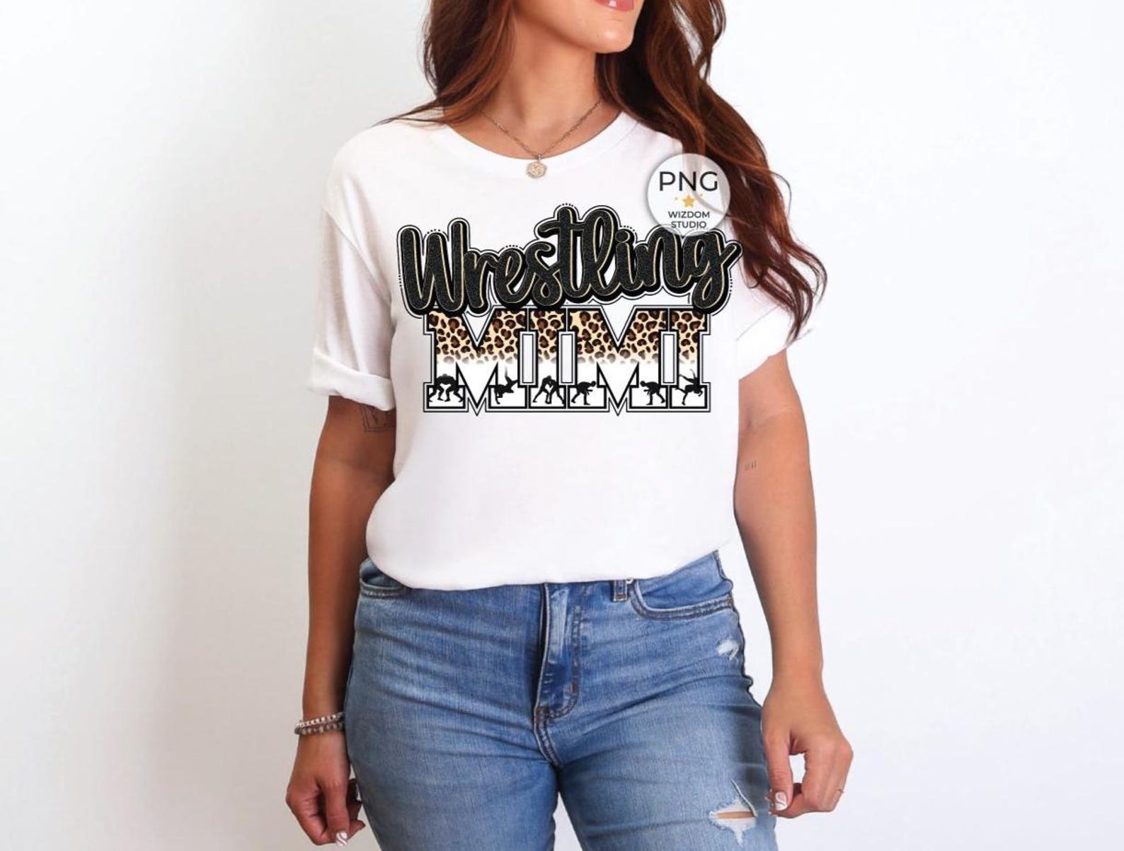 Wrestling Mimi PNG Image, Wrestling Leopard Black Glitter Letter Design ...