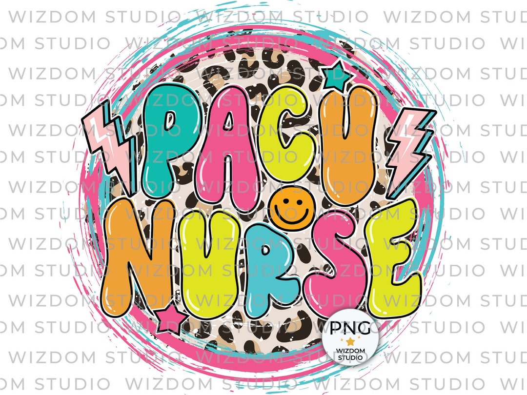 PACU Nurse PNG Image Lightning Bolt Nurse Design Sublimation - Etsy