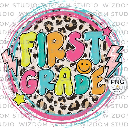 First Grade PNG Image Back to School 1st Grade Design - Etsy