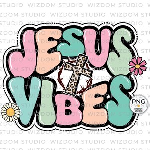 Jesus Vibes PNG Image, Christian Leopard Jesus Cross Design ...