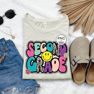 Second Grade PNG Image, Back to School Leopard 2nd Grade Design ...