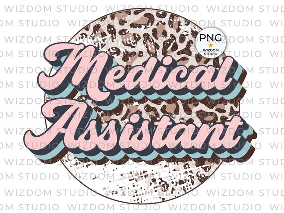 Medical Assistant PNG Image MA Life Leopard Retro Design | Etsy