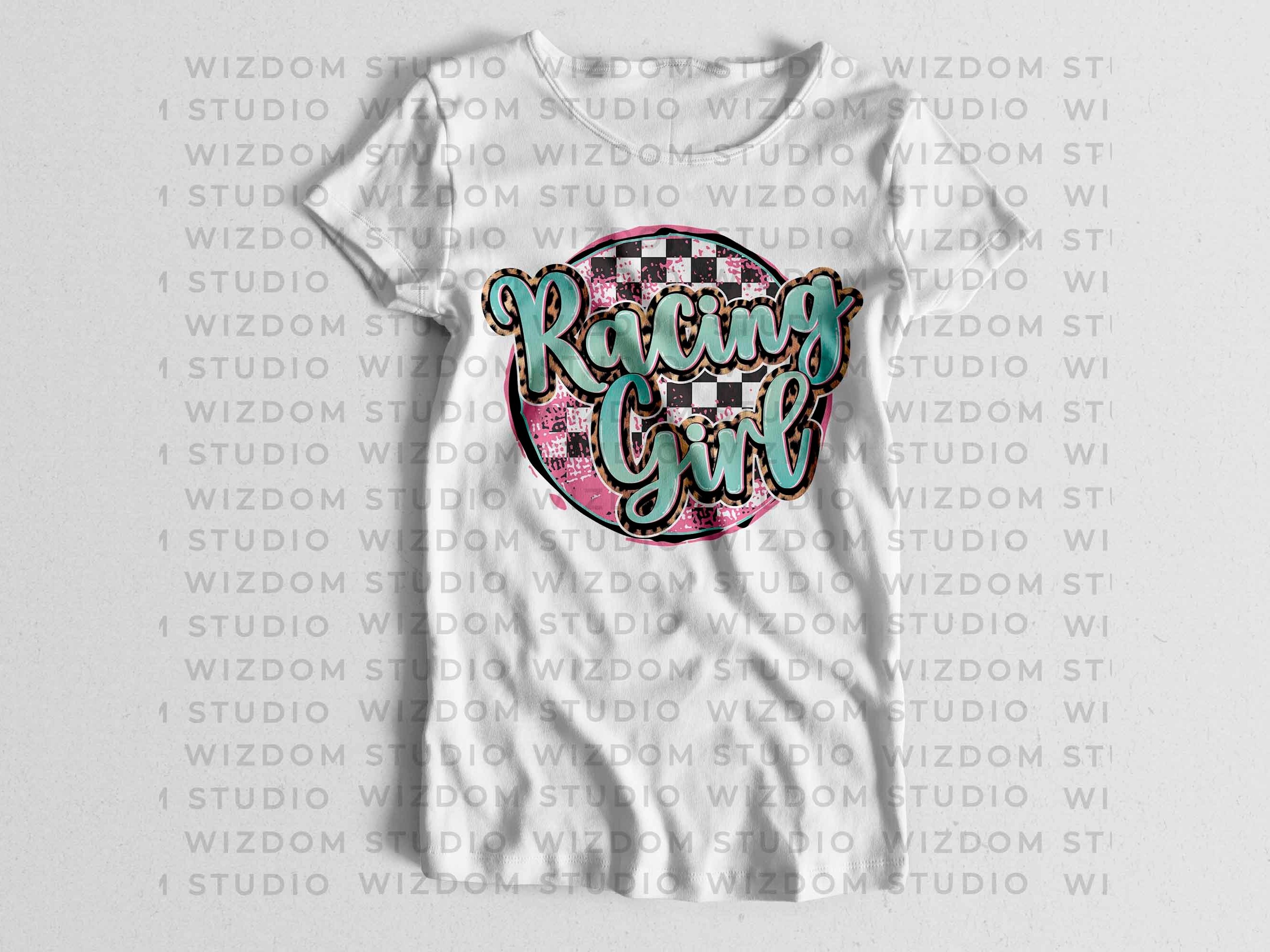 Racing Girl PNG Image Checkered Flag Racing Design - Etsy