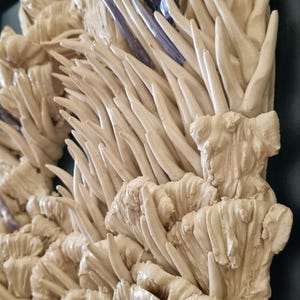 15x15 Inch Handmade Ceramic 3D Coral Reef Sculpture Unique Ocean ...