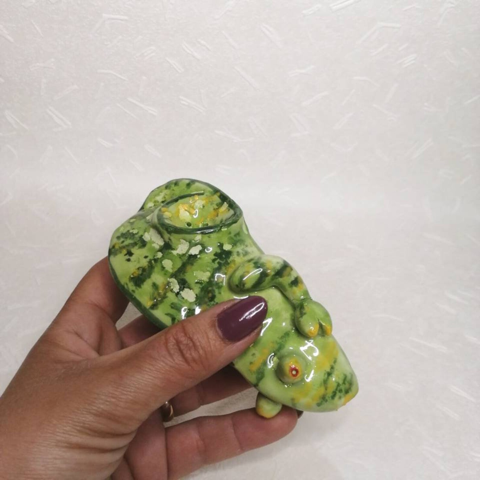 Chameleon Pipe Handmade Pipe Ceramic Pipe Handmade Ceramic - Etsy