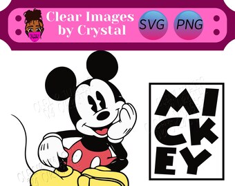 Mickey Sitting Svg - Etsy