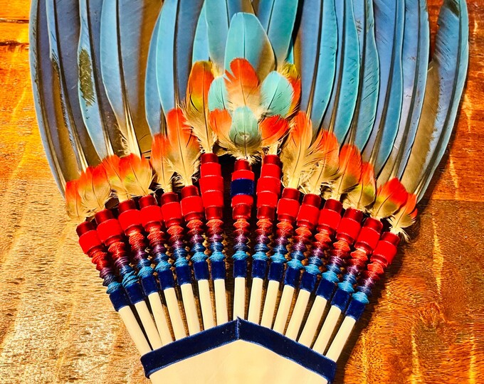 NAC Native American Church Macaw Feather Peyote Prayer Fan - Etsy