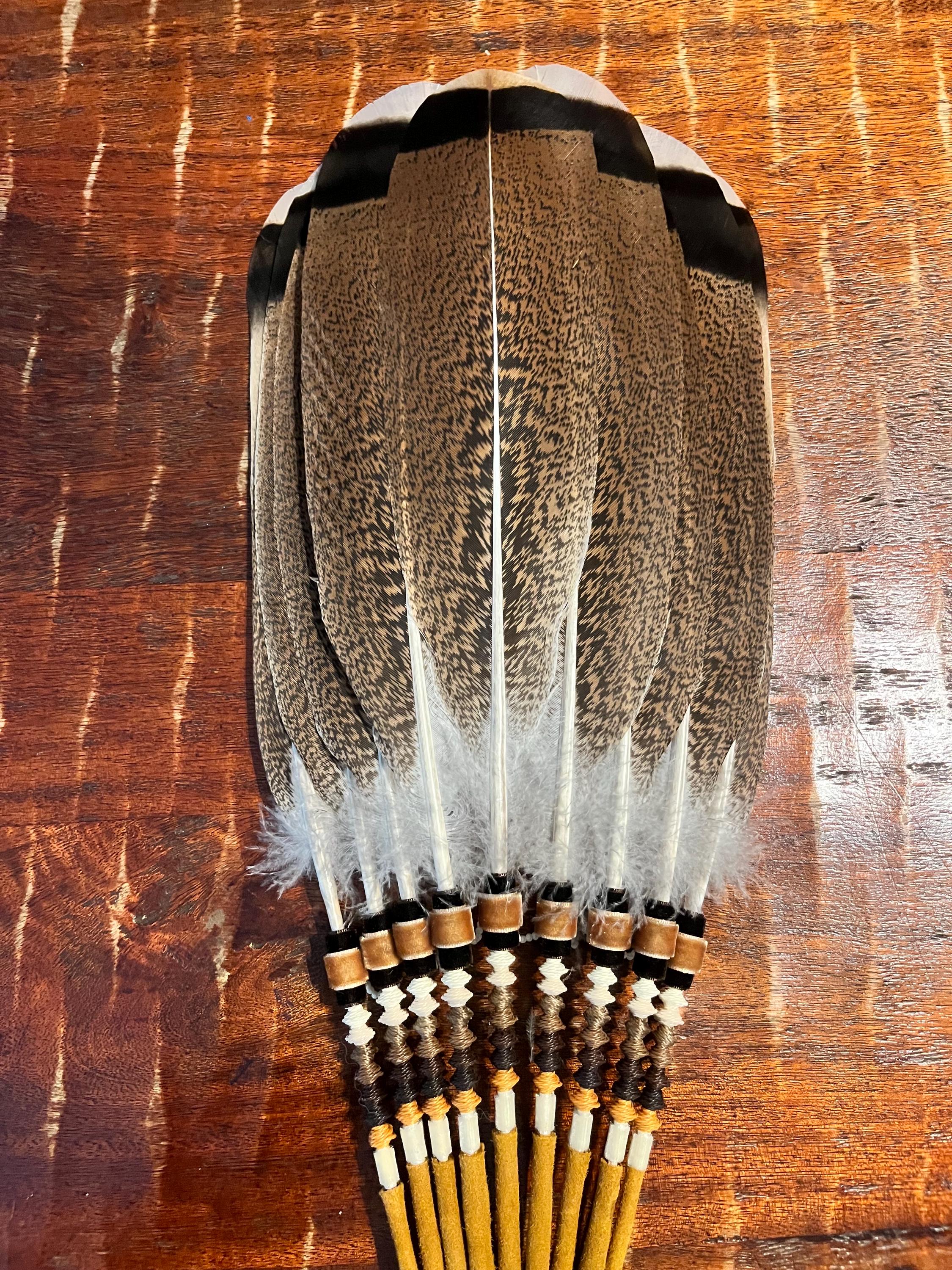 NAC Peyote Fan, Ceremony Instrument, Beautiful Natural Wild Turkey ...