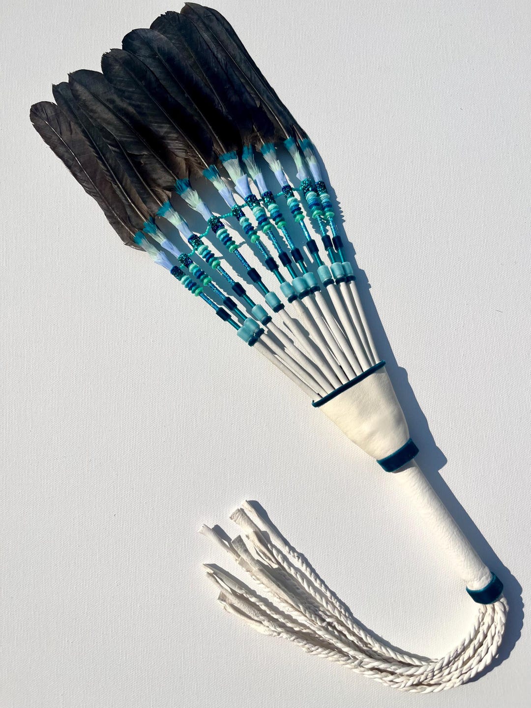 NAC Native American Church Prayer Fan, Peyote Ceremony Instrument, Crow ...