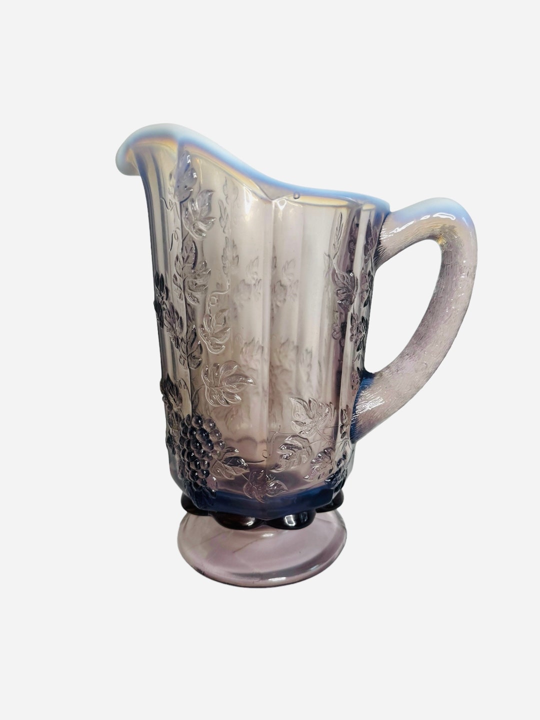 Vintage Westmoreland Lilac Opalescent Pitcher/purple Opalescent Pitcher ...